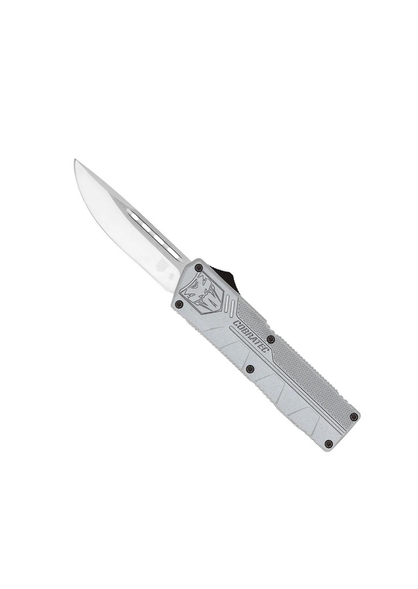 CobraTec Lightweight Gray OTF Tactical Knife | Lock & Load Boutique