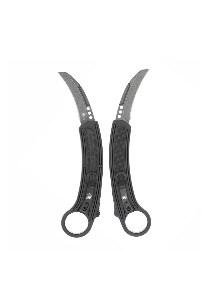 CobraTec Tactical Black OTF Karambit Knife | Lock & Load Boutique