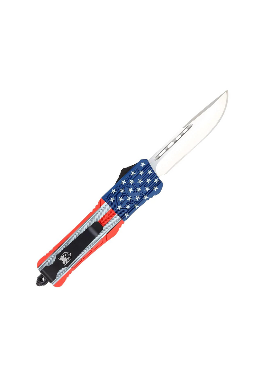 CobraTec American Flag OTF Knife - Large | Lock & Load Boutique