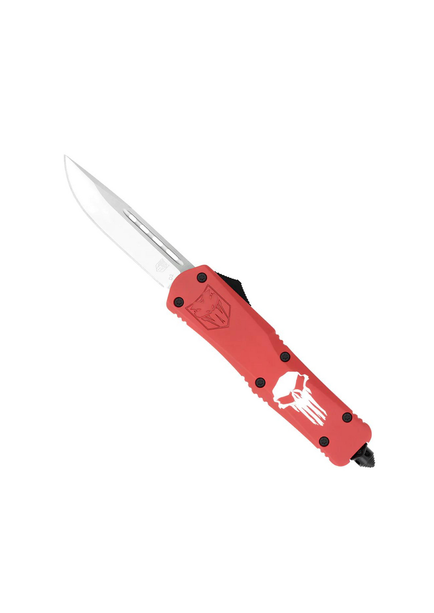 CobraTec Tactical Red Punisher OTF Knife | Lock & Load Boutique